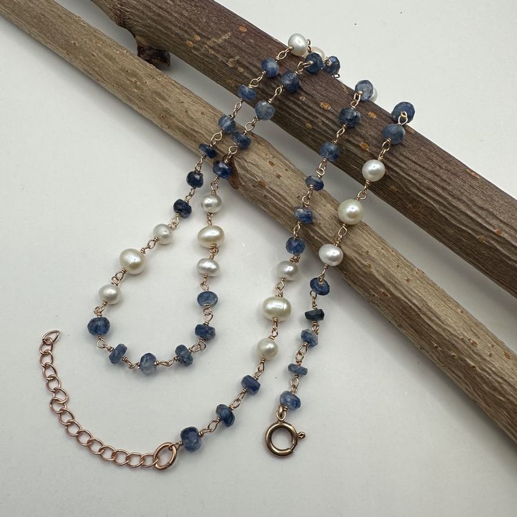 45 cm Perlen Kette Sterling Silber 925 gelbvergoldet (Neu (gemäss Beschreibung)) in Luzern für ...