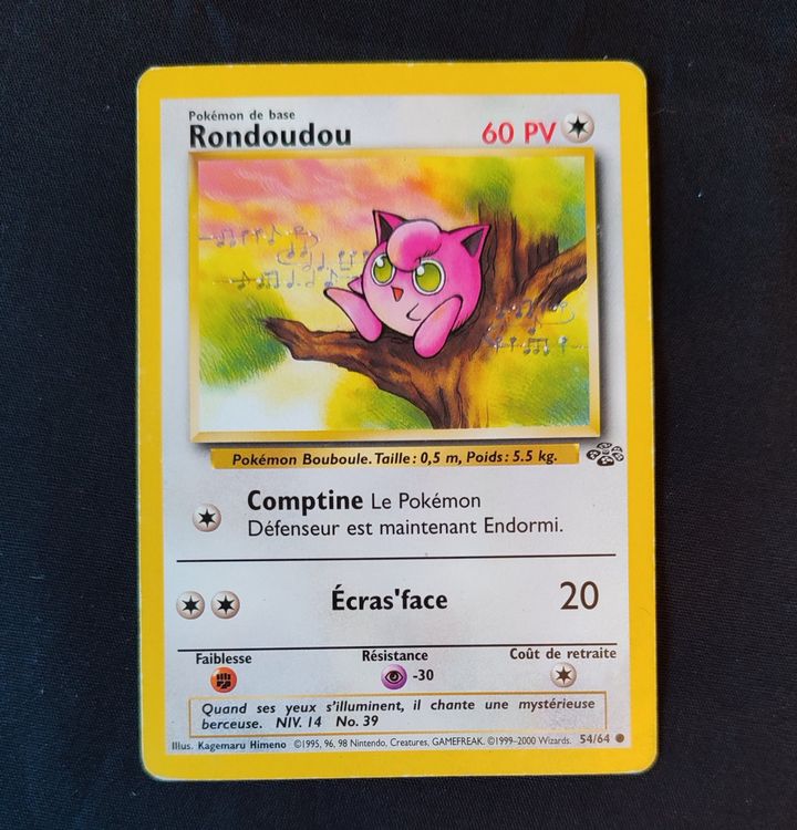 Carte Pokemon Rondoudou Jungle 54/64 Wizards Français Fr (Gebraucht) in ...