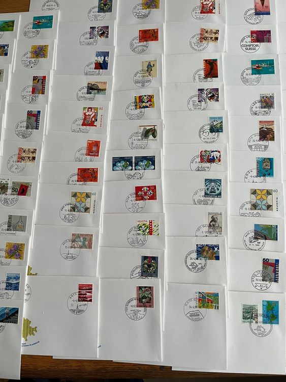 150 schöne Belege mit Sonderstempel Schweiz 80/90er Jahren (Gebraucht) in Murgenthal für CHF 5.5 ...