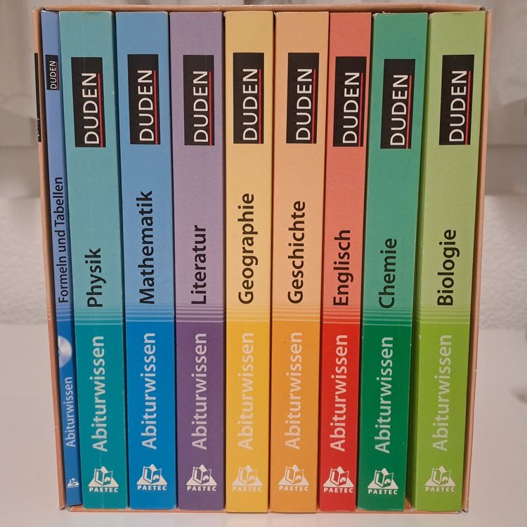 DUDEN Abiturwissen Buchreihe inkl. Kartonbox und CD (Gebraucht) in ...