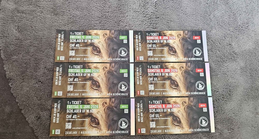 Schlager Uf'm Hof Tickets - Freitag 5 & Samstag 6 Juni 2026 (Neu und ...