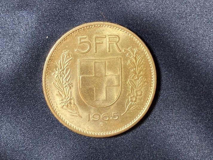 5 Franken Silbermünze Jahrgang 1965 (Gebraucht) in Embrach für CHF 10 – mit Lieferung auf ...