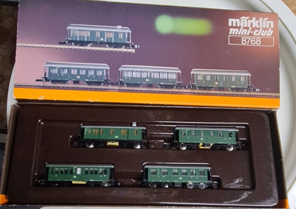 Märklin Spur Z 8768 Personenwagen-Set "Langenschwalbacher" d (Gebraucht ...