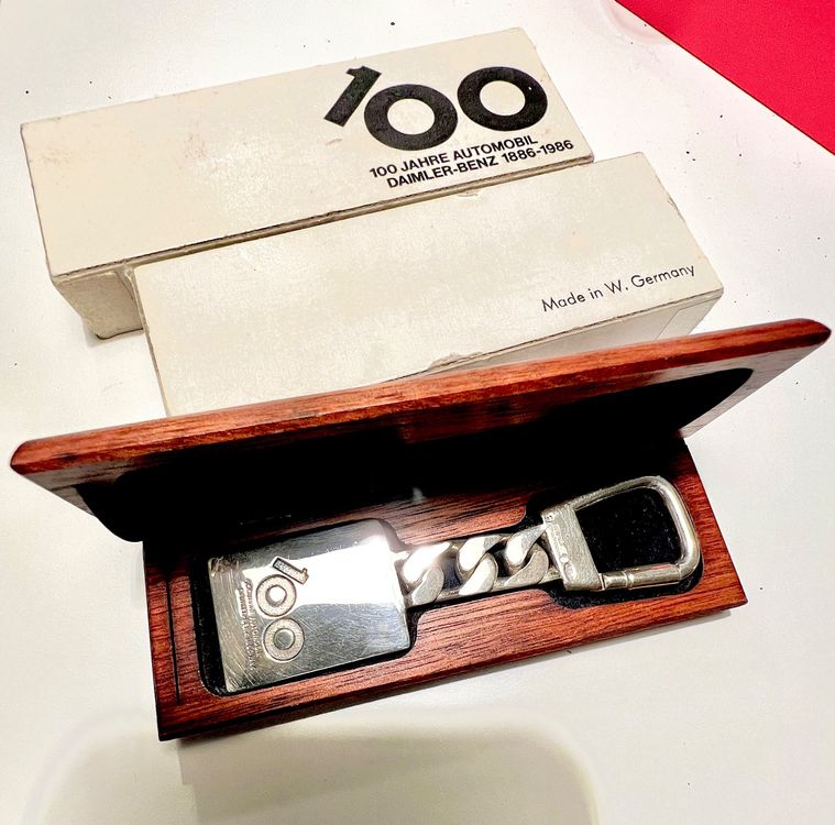 Daimler Benz 100 Jahre Schlüsselanhänger 925 Silber selten (Neu (gemäss ...