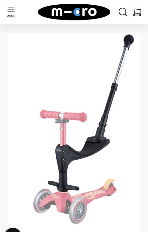 MINI MICRO 3IN1 DELUXE SITZ MIT SCHIEBESTANGE | Kaufen auf Ricardo