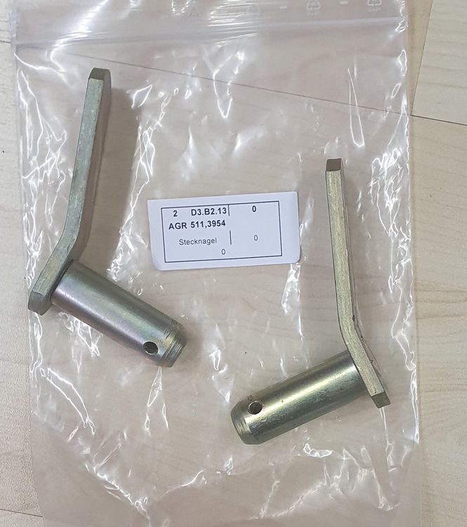 2 Steckbolzen D=20 x 55/40 mit Flansch (Neu (gemäss Beschreibung)) in ...