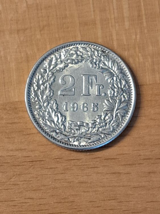 2 Silbermünzen 2 Franken 1965 und 1967 | Kaufen auf Ricardo