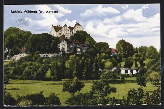 AK Wildegg, Schloss Wildegg, 1923 (Antik) in Berlin für CHF 6 – mit ...
