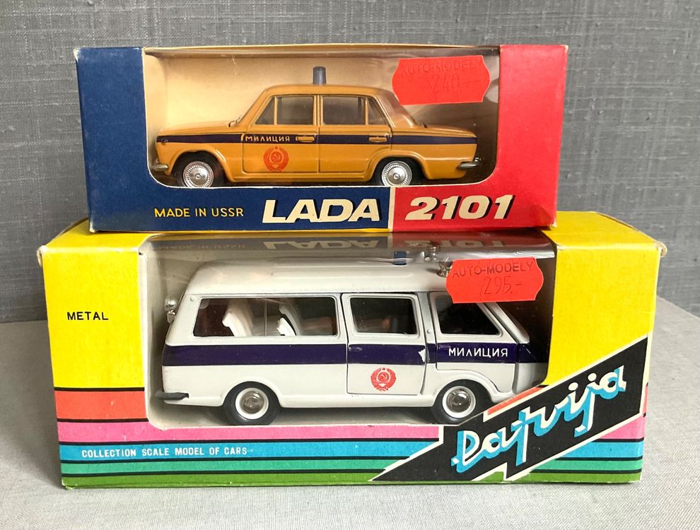 🔴 RAF 2203 Police Van + Lada VAZ 2101, USSR – 70’s 80’s 🔴 (Neu (gemäss Beschreibung)) in Basel ...