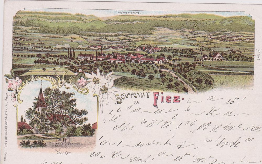 Fiez, Litho, 1898 (Gebraucht) in Spiez für CHF 28 – mit Lieferung auf Ricardo kaufen