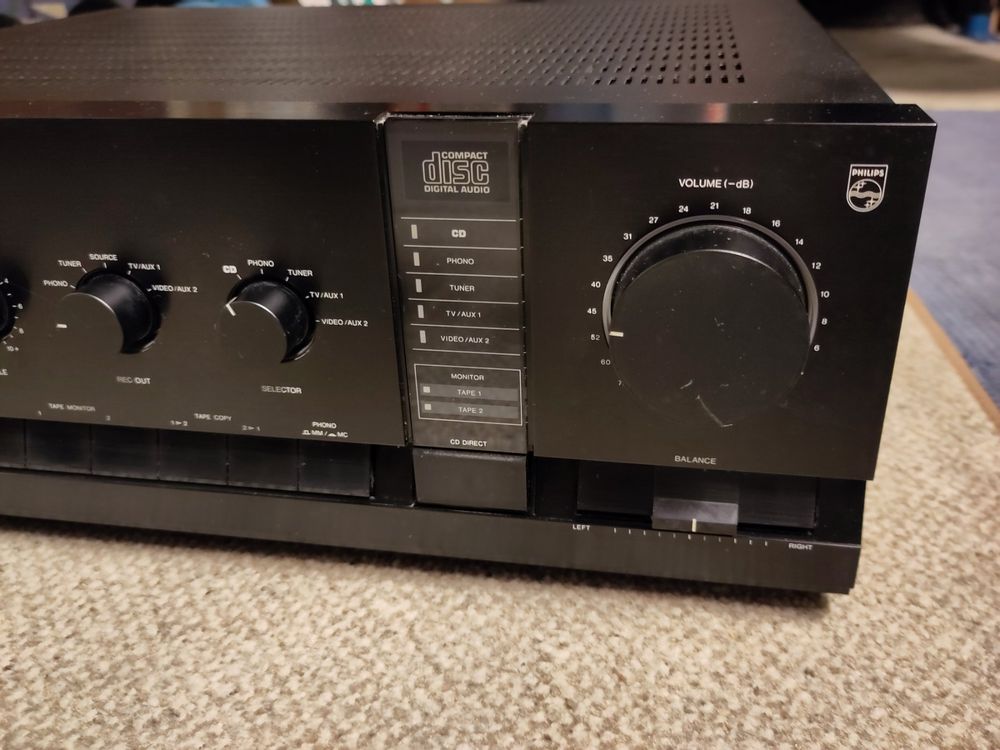Philips Amplifier FA960, schwarzer Vollverstärker | Kaufen auf Ricardo