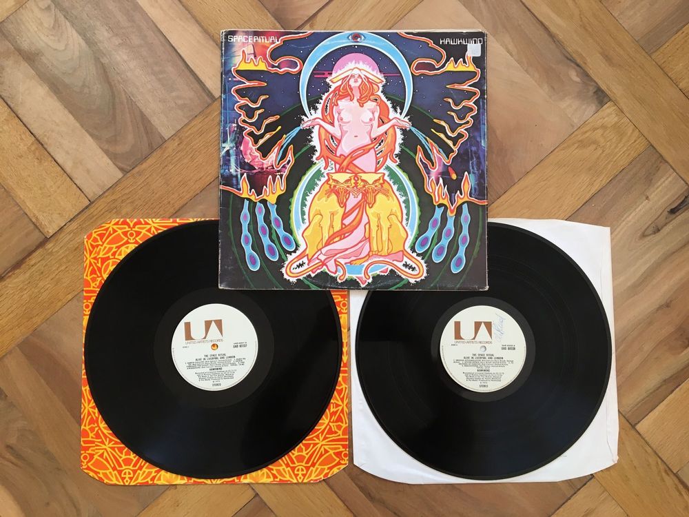 HAWKWIND - SPACE RITUAL LP ORIG UK 1973 POSTER COVER PSYCH | Kaufen auf ...