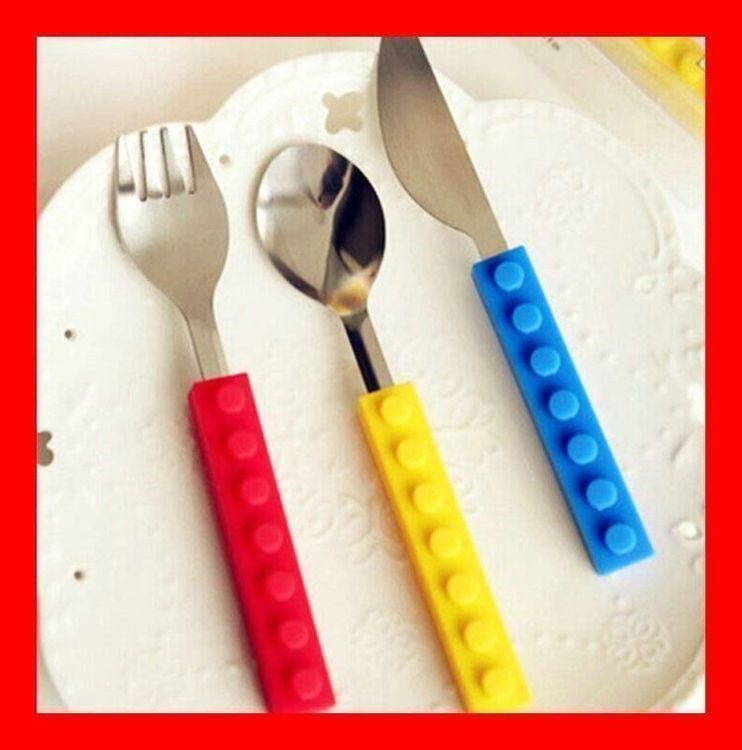 Lego Kinderbesteck Besteck Baby Gabel Löffel Messer Essen (Neu und ...