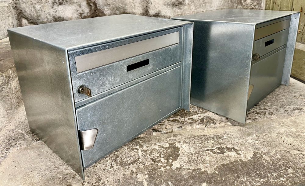 2 Briefkästen Metall feuerverzinkt | Kaufen auf Ricardo