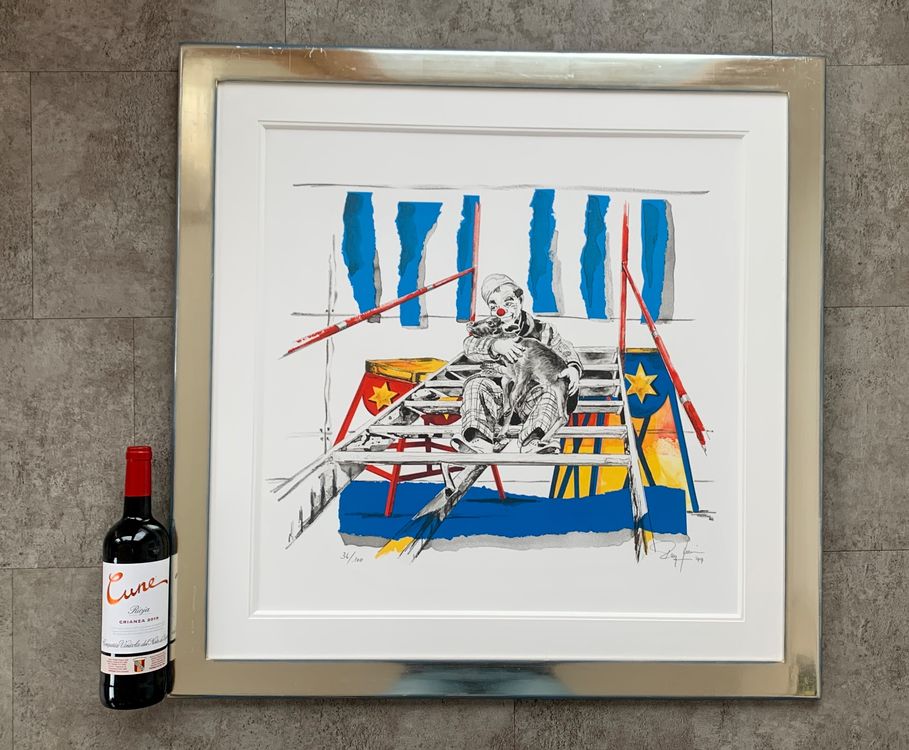 ROLF KNIE, Serigrafie, handsigniert, grossformatig, 36 / 100 (Gebraucht) in Degersheim für CHF ...