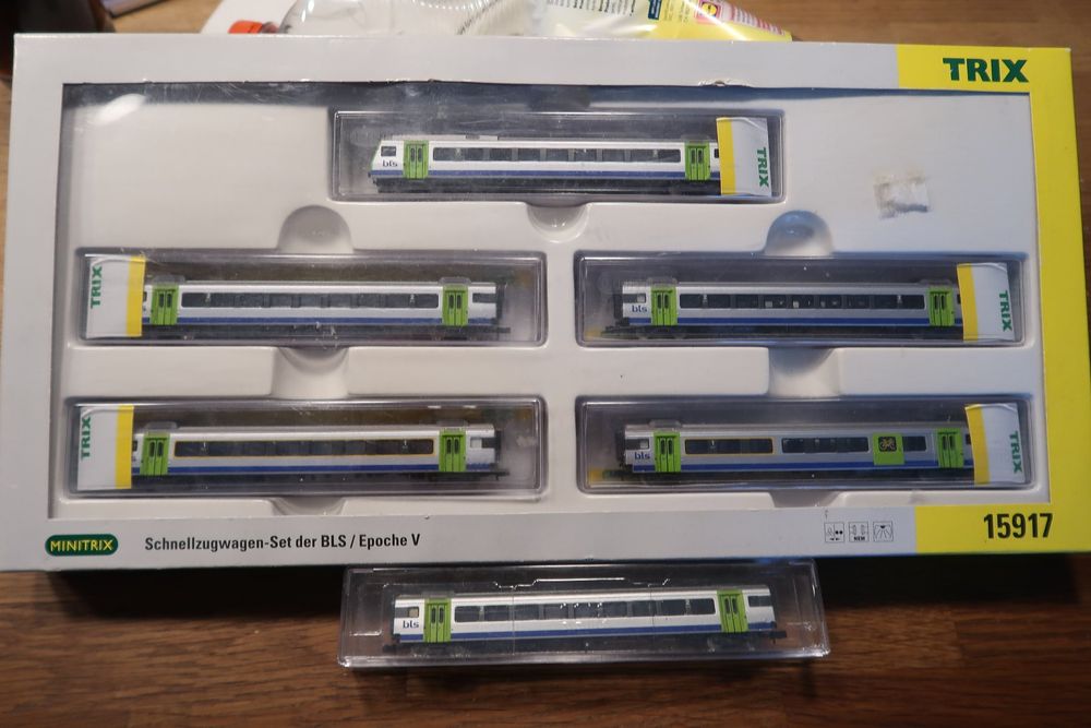 6 Teiliges Minitrix BLS Wagenset 15917 | Kaufen auf Ricardo