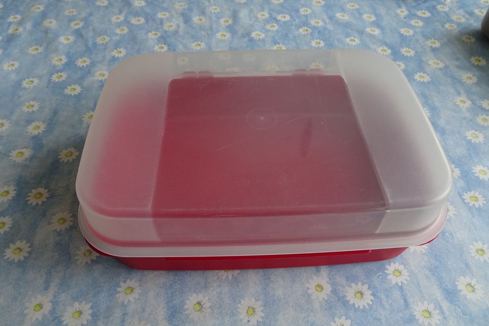 Tupperware Naschkätzchen Sweet and Bakery Box gross rot | Kaufen auf ...