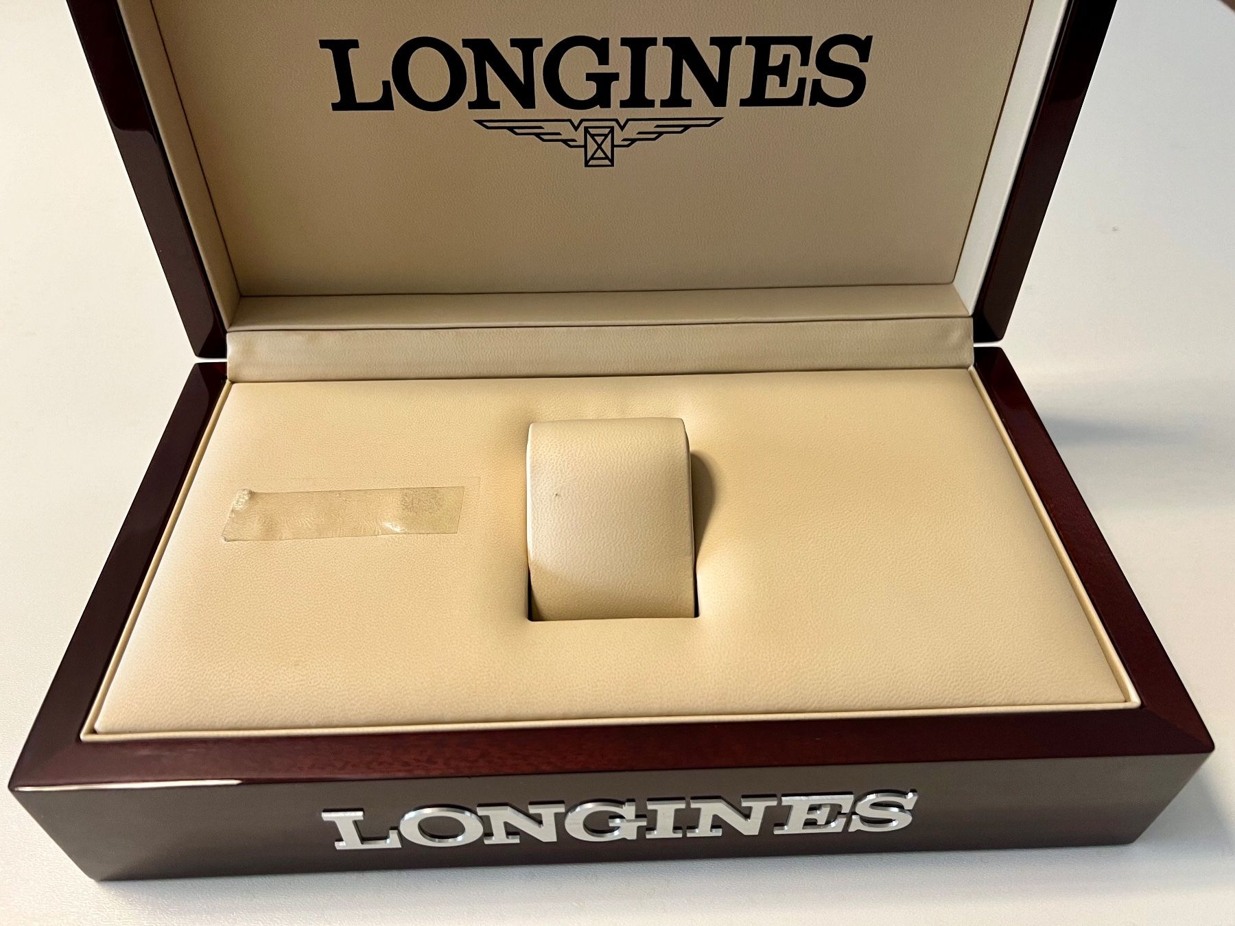 LONGINES original “White Turf” XL precious wood watch box (Gebraucht ...
