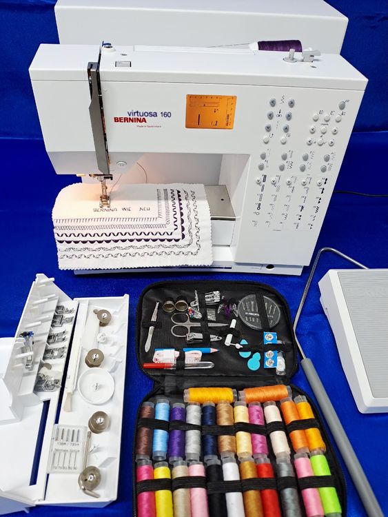 BERNINA VIRTUOSA 160 WIE NEU GARANTIE 3MT FRISCH REVIDIERT (Gebraucht ...