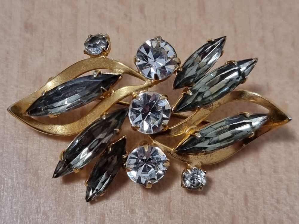 Brosche Strass vintage 50er | Kaufen auf Ricardo