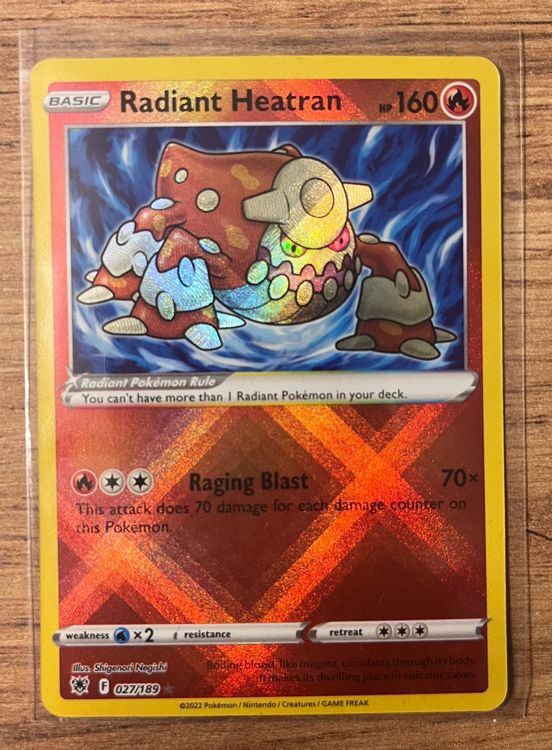 Radiant Heatran 27/189 Pokemon Astral Radiance (Neu (gemäss ...
