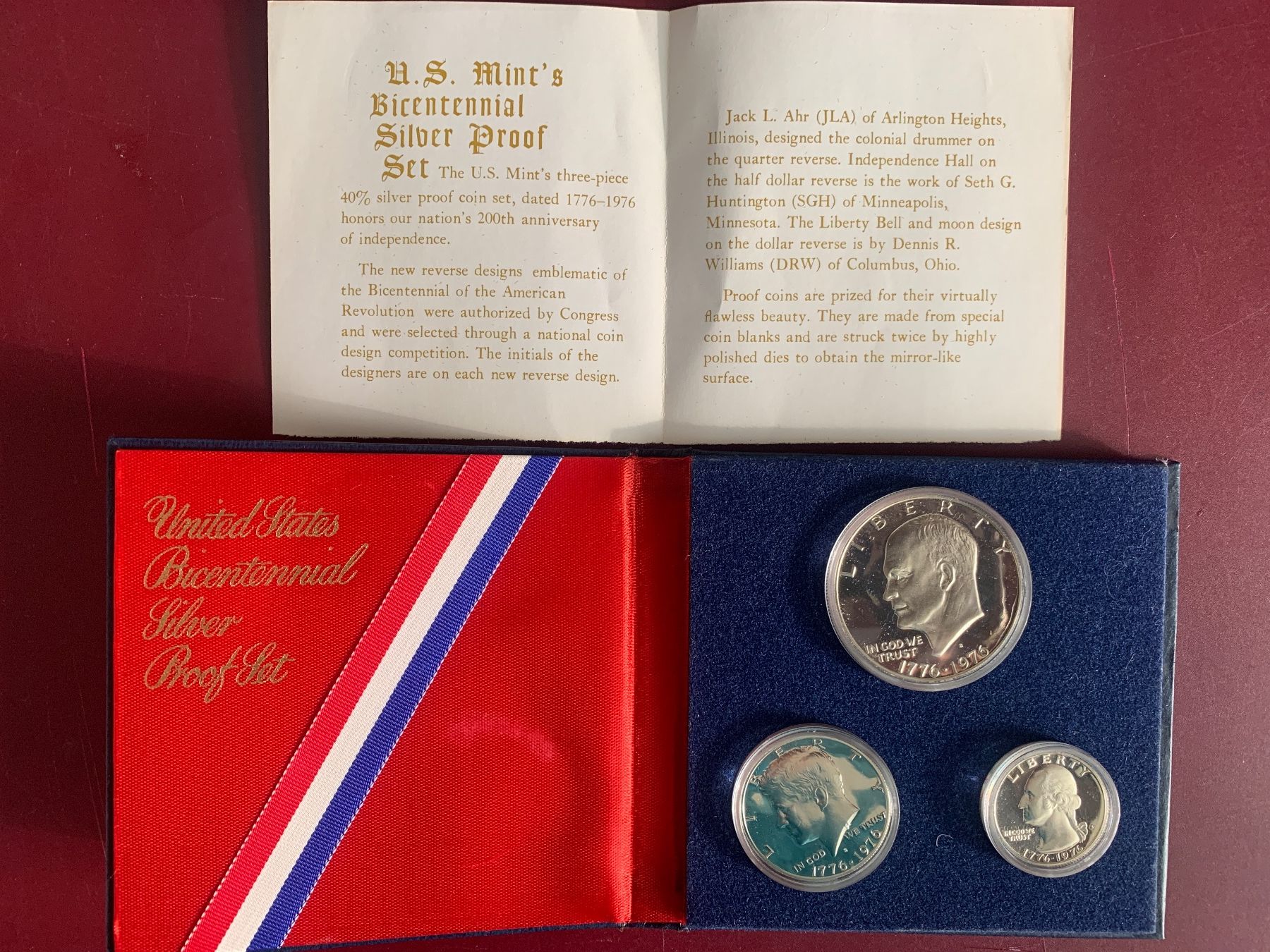 UNITED STATES - Bicentennial Silver Proof Set 1776-1976 (Gebraucht) in ...