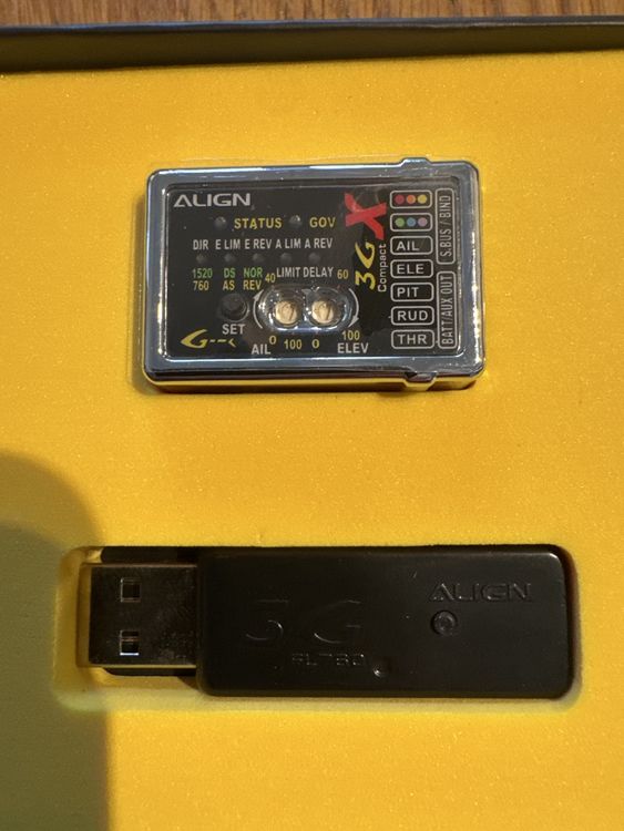 Align 3GX Flybarless System, Top Zustand, wie neu! (Neu und ...