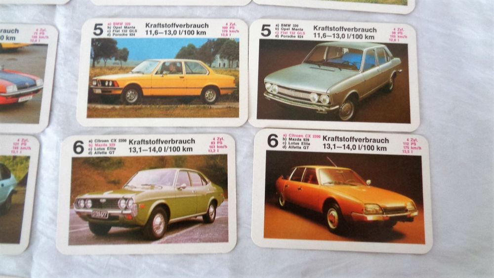 Auto Quartett - Vetture / Piatnik 32 Karten + Führerschein (Gebraucht ...
