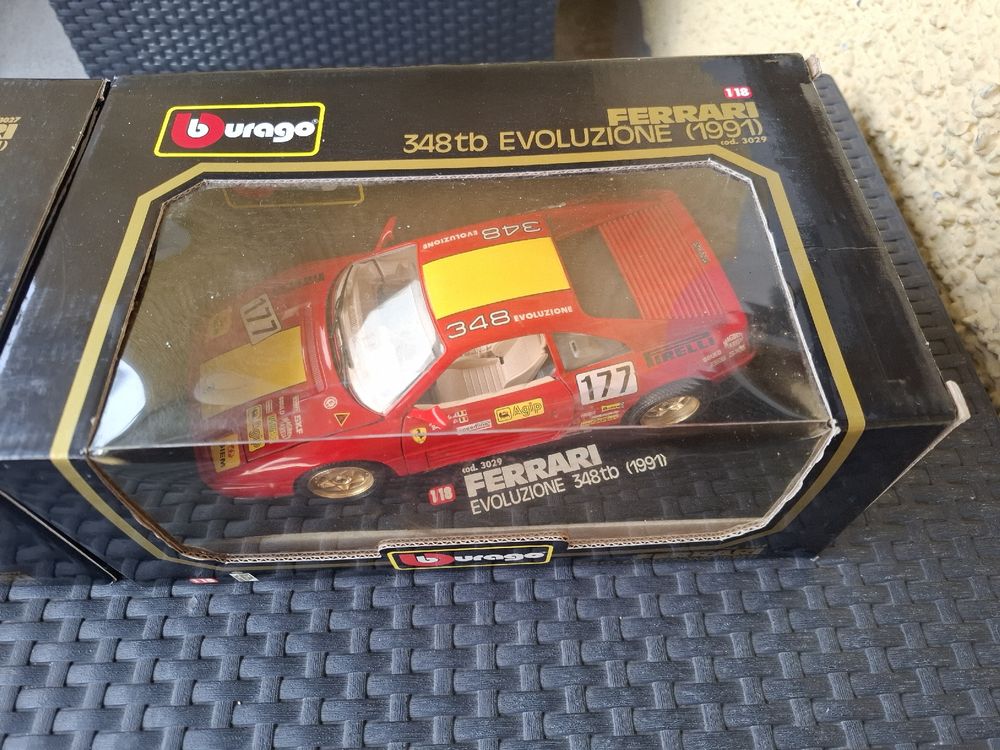 Bburago Ferrari GTO (1984) und 348 tb Evoluzione (1991) (Neu und ...