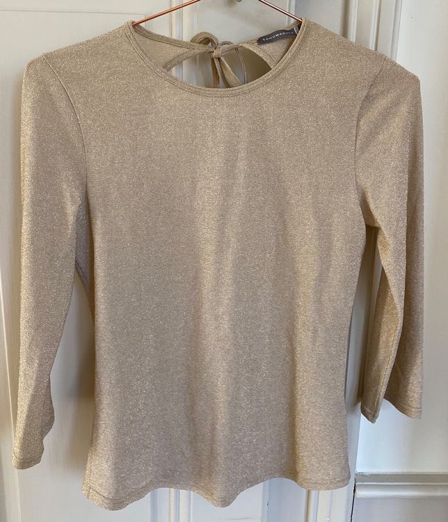 Goldenes Glitzer-Top mit Rückenausschnitt Dorothée Schumache | Kaufen ...