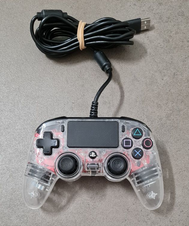 PS4 Nacon Controller Transparent LED - schnelle Lieferung! | Kaufen auf ...