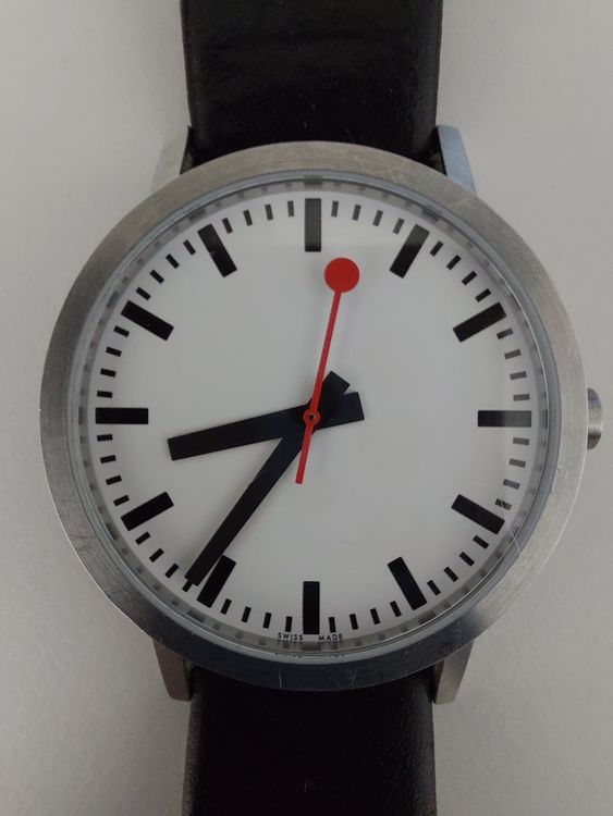 MONDAINE SBB UHR CLASSIC 40 MM Edelstahl-Gehäuse (Gebraucht) in Lengnau ...