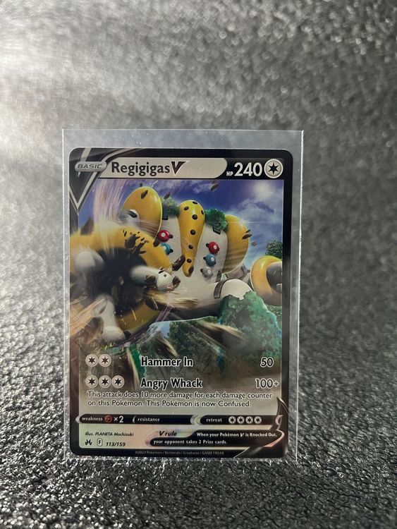 Pokémon Crown Zenith - Regigigas V 113/159 (Neu (gemäss Beschreibung ...