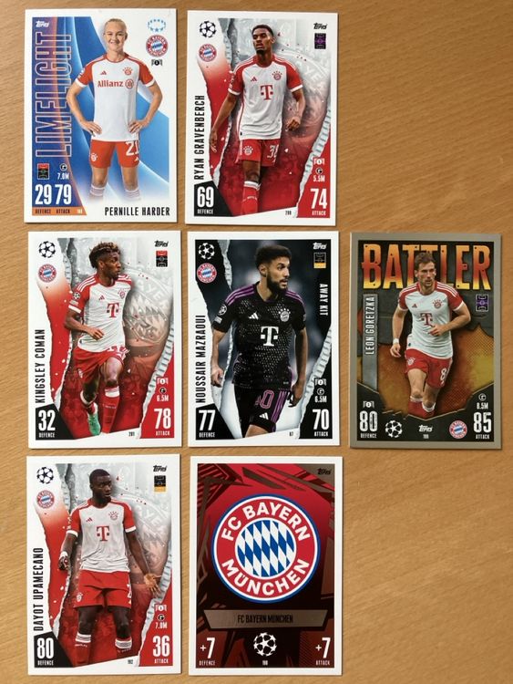 FC Bayern München 7 Karten Match Attax (Gebraucht) in Glarus für CHF 2 ...