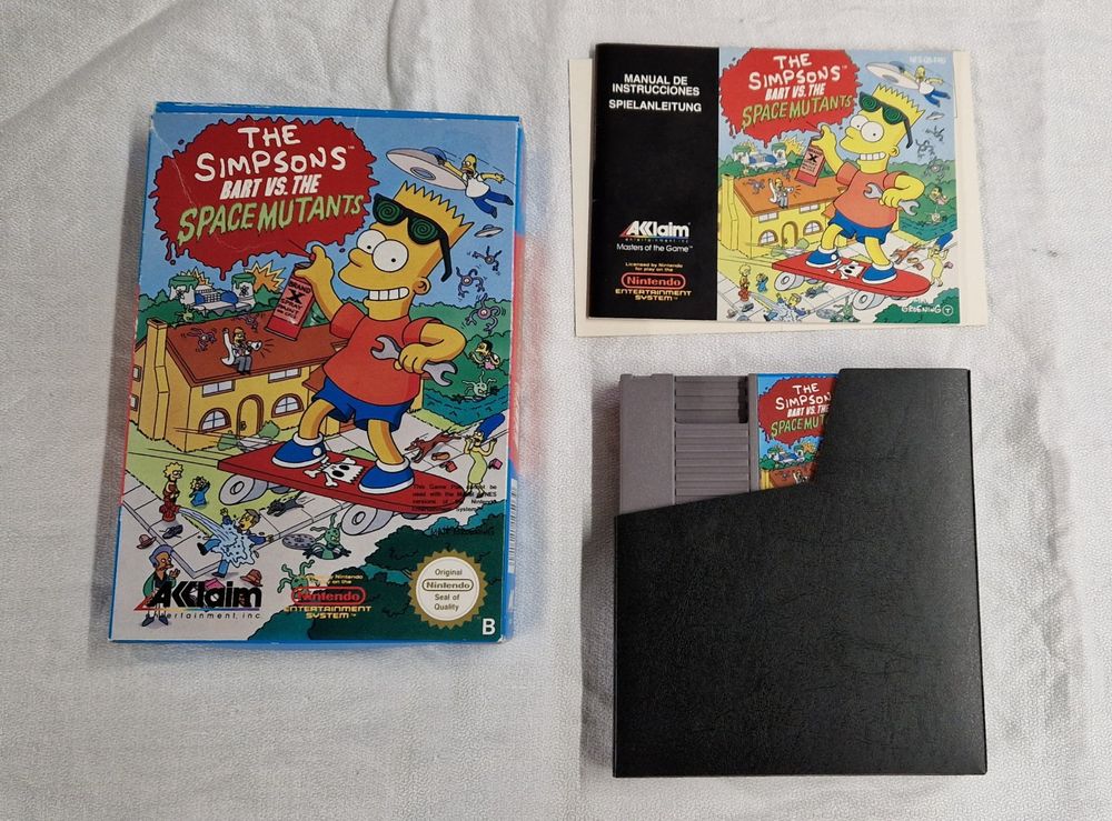THE SIMPSONS BART VS.THE SPACE MUTANTS NES SPIEL (Gebraucht) in Bilten ...