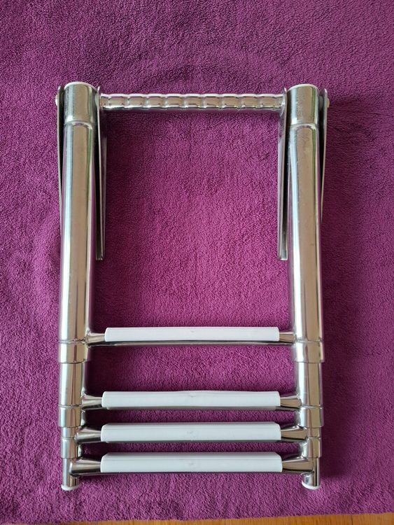 Badeleiter / Bootsleiter aus Edelstahl ausziehbare Leiter | Kaufen auf Ricardo