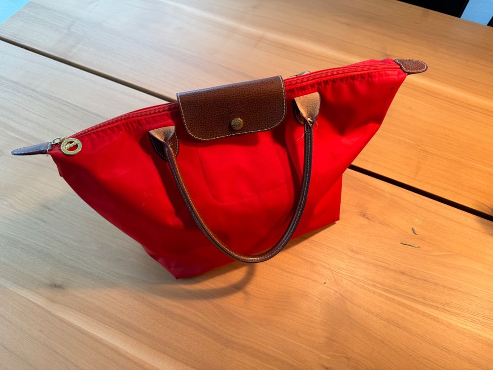 Longchamp Handtasche, M, Le Pliage, rot | Kaufen auf Ricardo