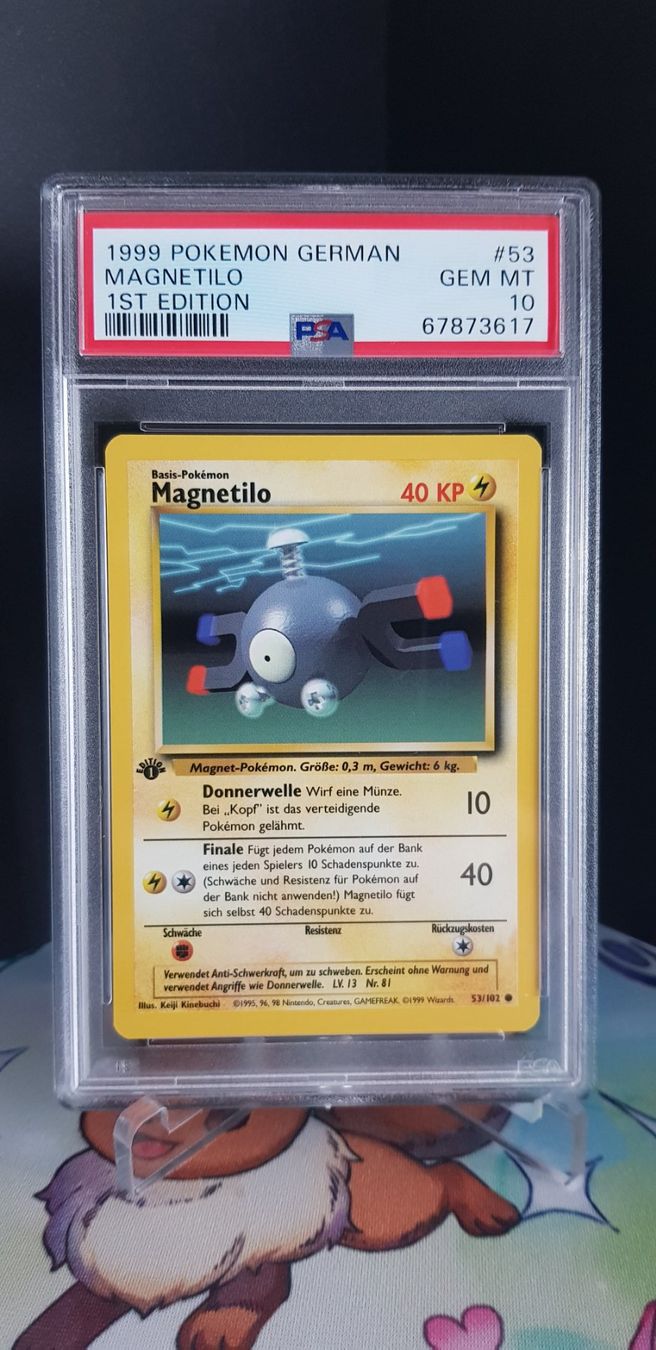 🔥Pokemon Magnetilo 1st Edition 1999 Deutsch PSA 10 Mint 🔥 (Neu (gemäss ...