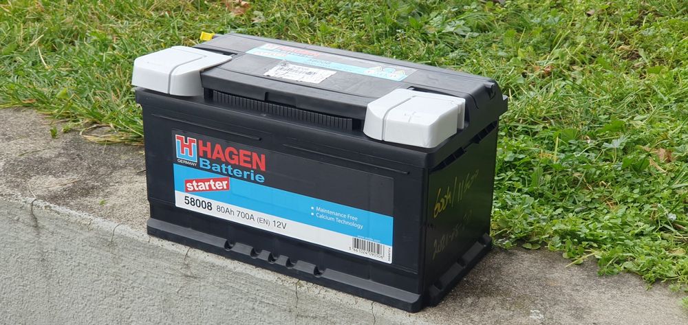 Hagen Starterbatterie 58008 - 80 AH - 700A - neuwertig | Kaufen auf Ricardo