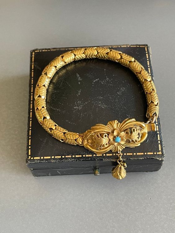 HISTORISMUS ARMBAND filigran TÜRKIS Pampel 18cm, ansehen RAR (Gebraucht ...