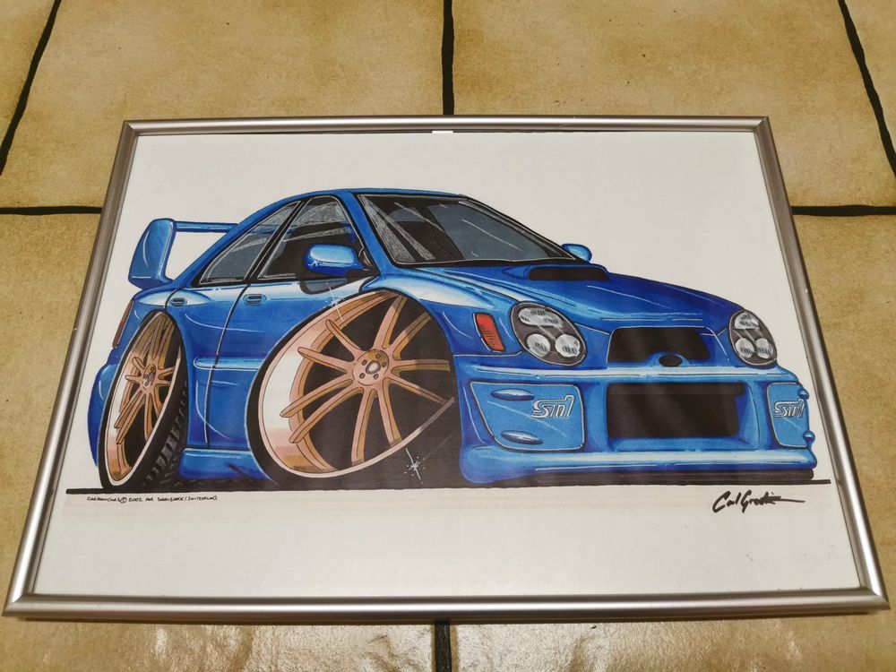 Subaru Impreza WRX STI Cartoon Bild (Gebraucht) in Lobsigen für CHF 2 ...