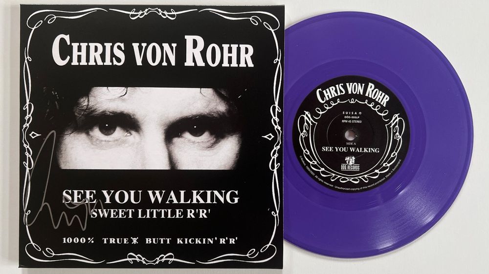 SEE YOU WALKING - CHRIS VON ROHR 7'' SINGLE - SIGNIERT (Neu und ...