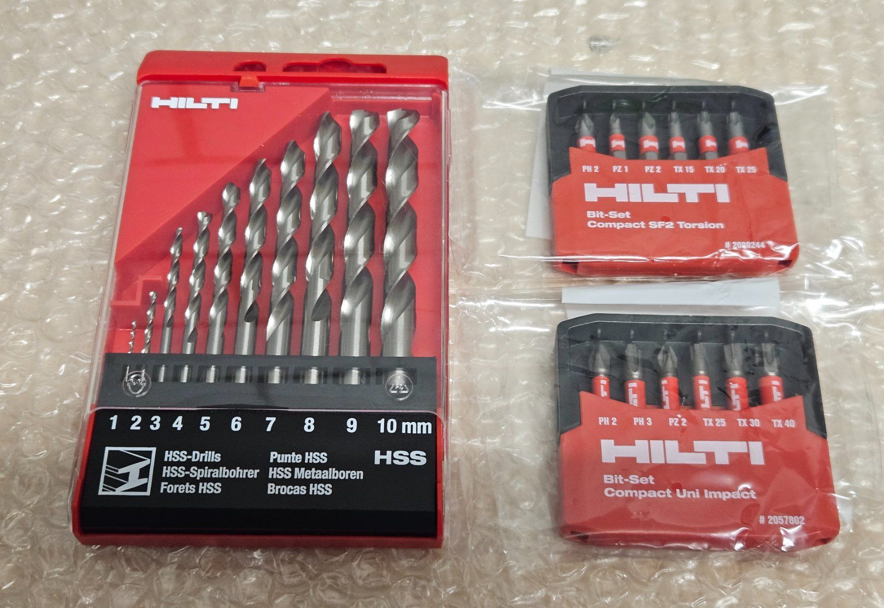 Hilti - Bohrer HSS / Bit Set Compact SF2 Torsion +Uni Impact (Neu ...