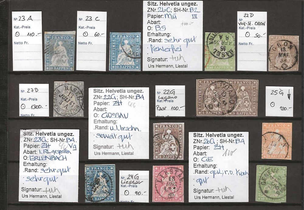 Lot diverse Strubel ab Nr. 23A - KP 2170.-- (Gebraucht) in Gümligen für CHF 100 – mit Lieferung ...