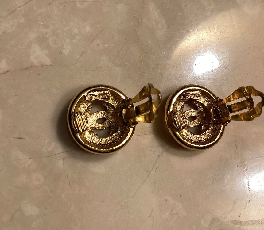 Goldige Chanel Ohrclips Ohrringe Vintage 70er Jahre | Kaufen auf Ricardo