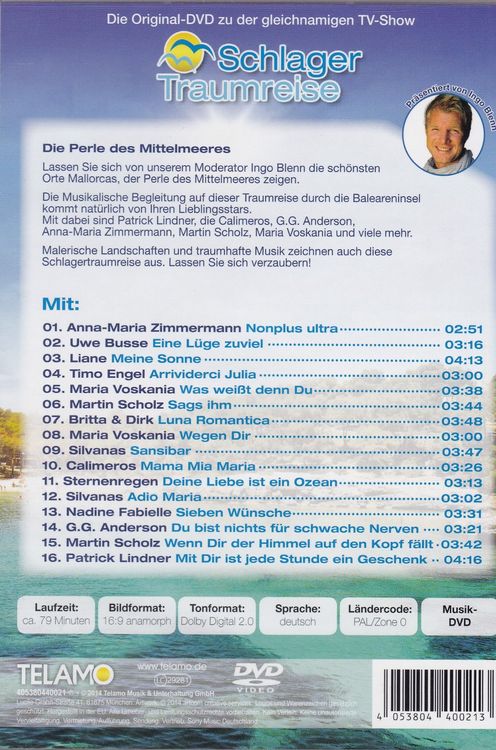 DVD ab Fr. 1.--, Schlager Traumreise-Die Perle des Mittelmee | Kaufen auf Ricardo