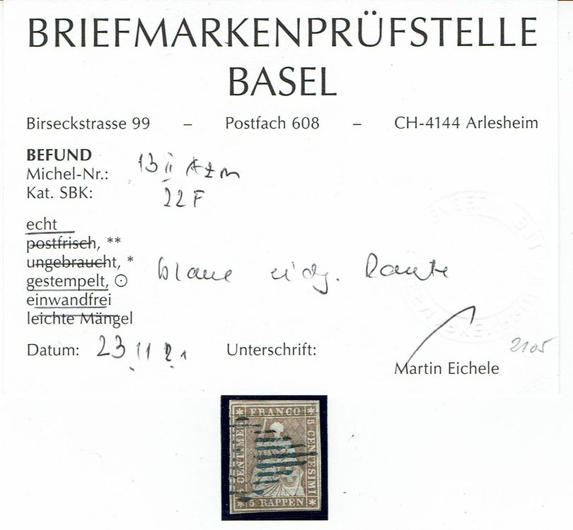 STRUBEL 5RP (22F/B1m) BL RTE BEFUND (Gebraucht) in Rüschlikon für CHF 196 – mit Lieferung auf ...