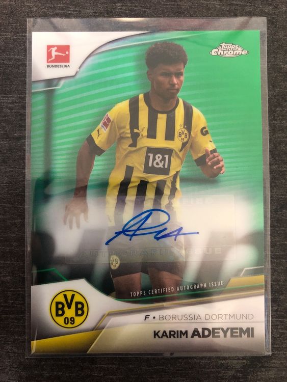 Topps Chrome Karim Adeyemi Autogramm 78/99 (Gebraucht) in Wangenried ...