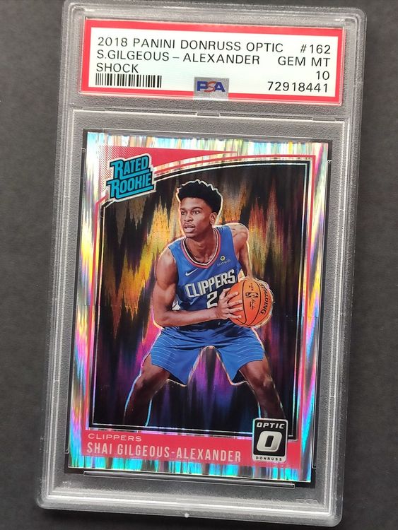 PSA 10 Shai Gilgeous Alexander SGA Optic Shock Rookie RC (Gebraucht) in ...