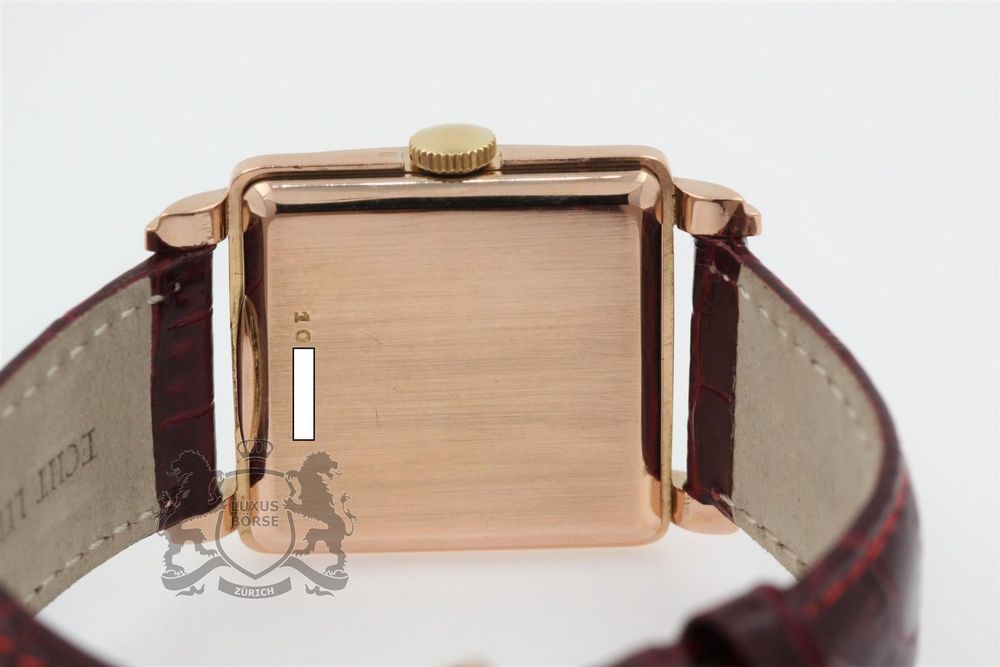 IWC Square Vintage Uhr 18K Rosegold von ca. 1943 *3851 (Gebraucht) in ...